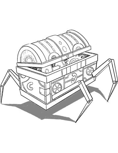 Filler Art - Clockwork Chest | Azukail Games